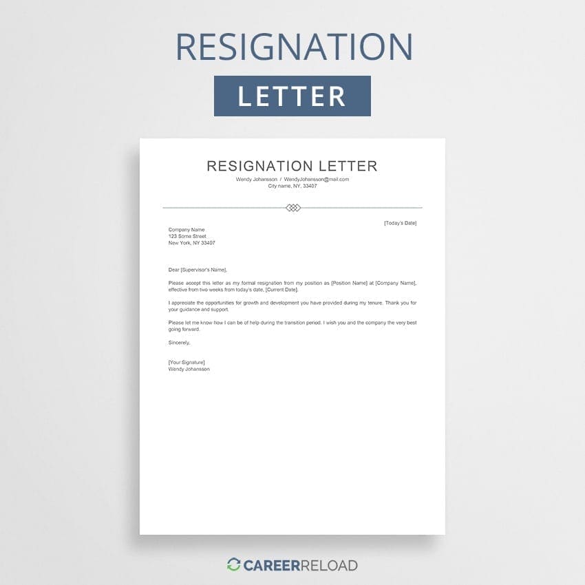 How To Write A Resignation Letter Career Reload how-to-write-a-resignation-letter-career-reload