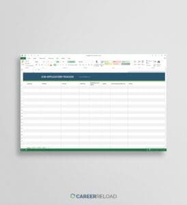 Free Job Application Tracker for Excel - Career Reload