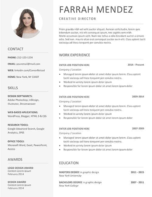 Career Reload - Free Resume Templates and Cover Letters