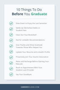 Pre-Graduation Checklist to Starting Your Professional Career